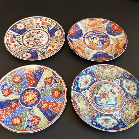 Imari | Art | Imari Ware Set Of 4 Japan Porcelain Plates 6 Flawless ...